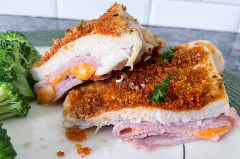 Air Fryer Stuffed Chicken Breast with Ham And Cheese