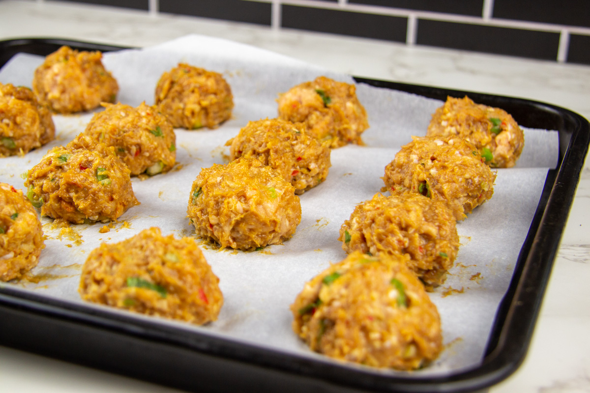 Chicken Manchurian Meatballs
