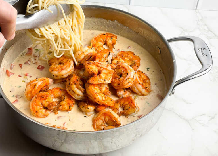 Creamy Cajun Shrimp Pasta (High Protein) - Easy Macro Meals