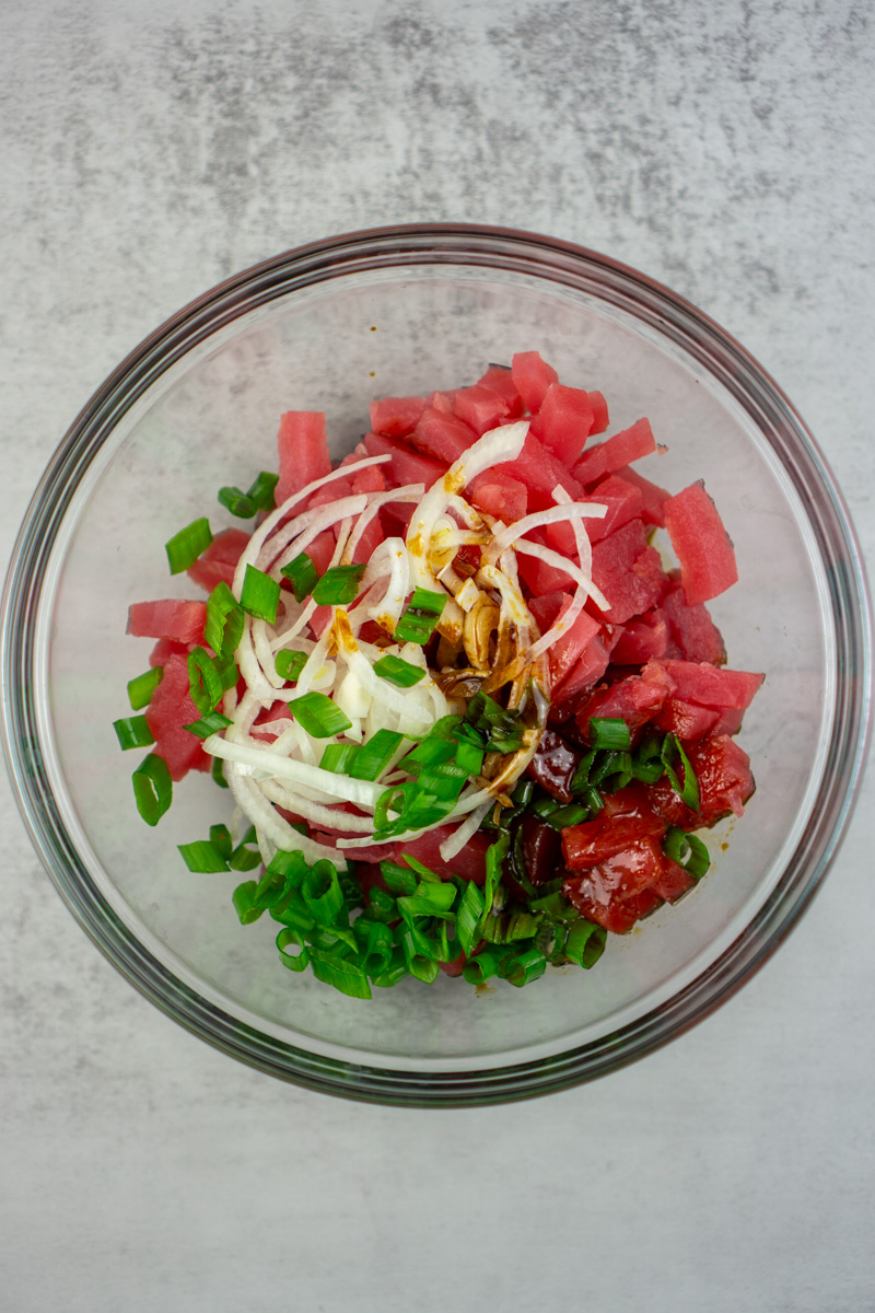Hawaiian Poke Bowl with Ahi Tuna