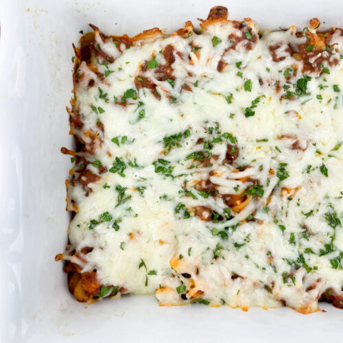 Protein Lasagna (Lazy Lasagna With Cottage Cheese)
