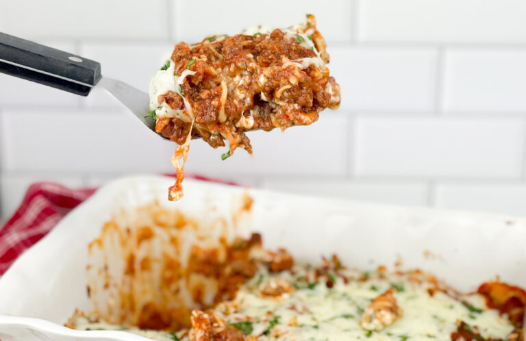 Protein Lasagna (Lazy Lasagna With Cottage Cheese)